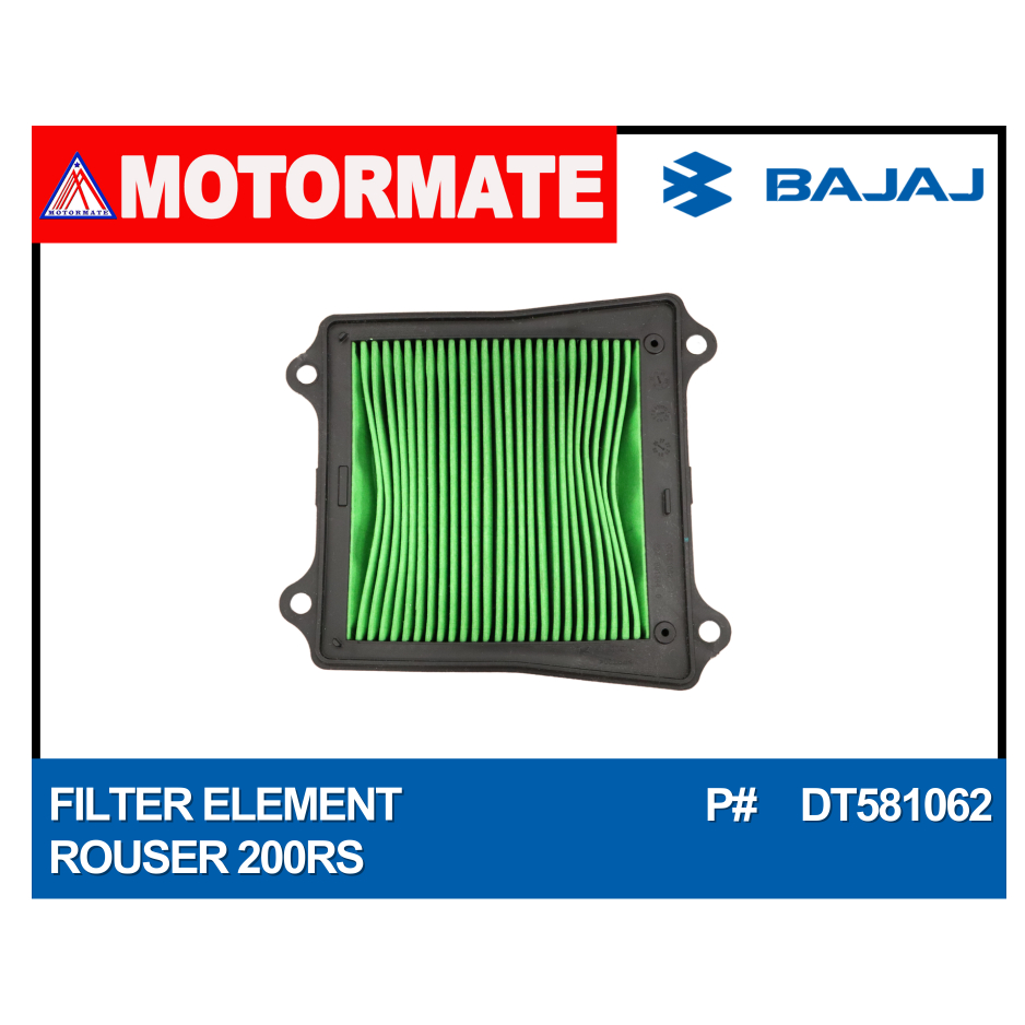 BAJAJ Air Filter Element Rouser 200RS Part No. DT581062 | Shopee ...