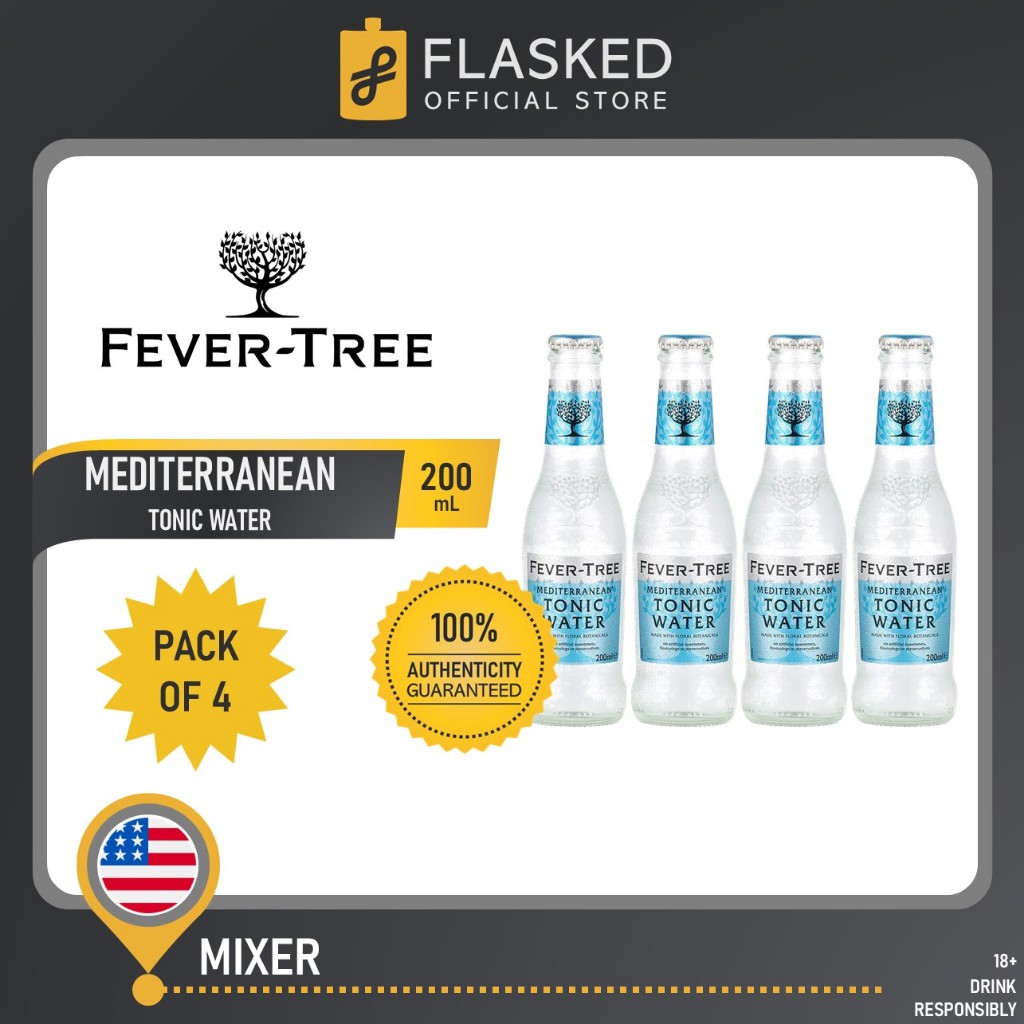 Fever Tree Mediterranean Tonic Water 200mL 4 Pack | Shopee Philippines