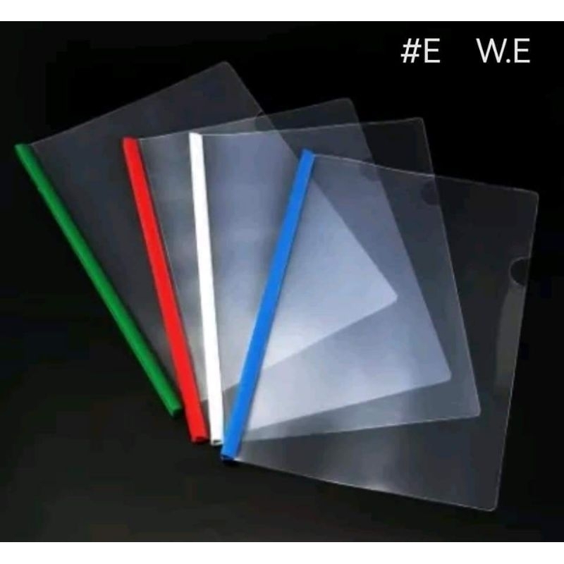 10 Pcs Transparent/Clear Report Sliding Bar Folder Thickening For Paper ...