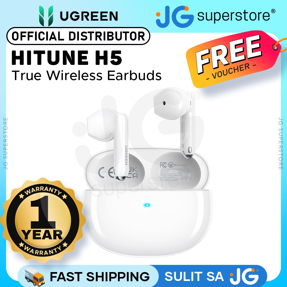 UGREEN HiTune H5 Bluetooth 5.3 Wireless Earbuds with 4-Mic AI Call Noise Reduction & 26hrs ...