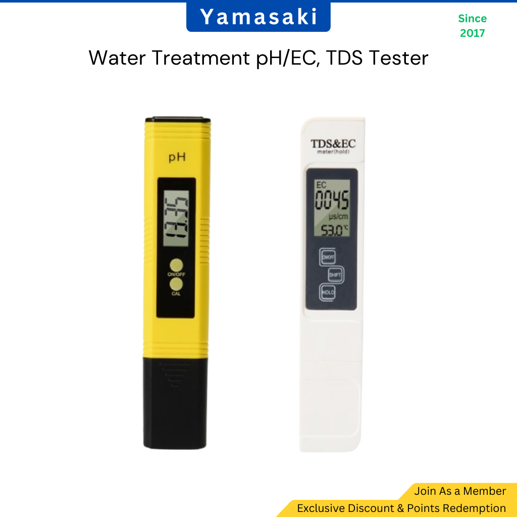 FV Hydroponics pH Meter + TDS EC Meter Temperature Tester Pen Monitor ...