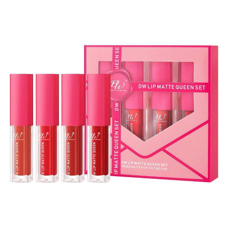 NEW ( DW 4in1 Lip ) Matte Queen Set Long Lasting Liquid Lipsticks ...