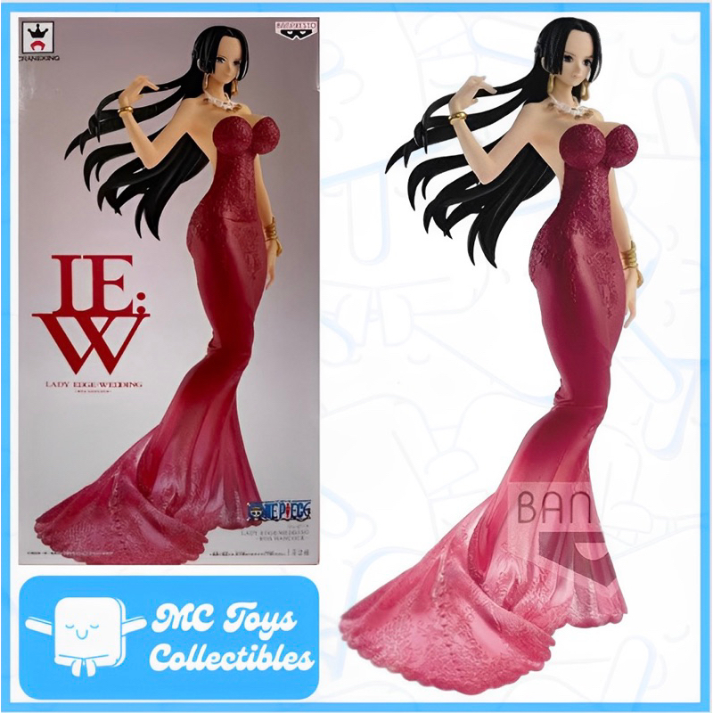 Banpresto One Piece Boa Hancock Noiva Rosa Lady Edge Wedding Figure ...