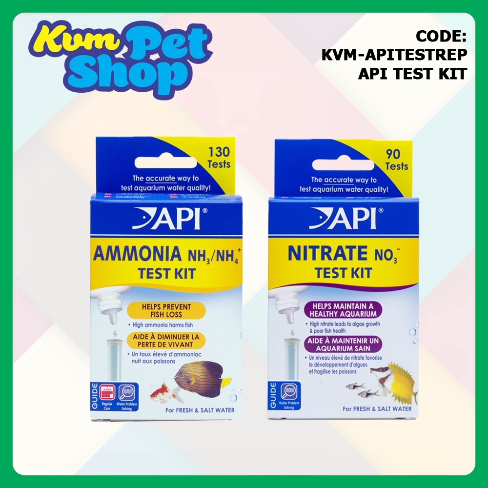 API Test kit Ammonia Test Kit NH3 /NH4 130 test / Nitrate NO3 | Shopee ...