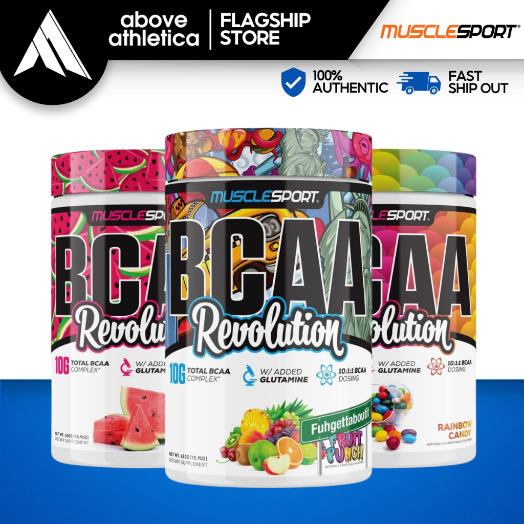 Musclesport BCAA Revolution Amino Acid Powder 450g - 30 servings | Shopee Philippines