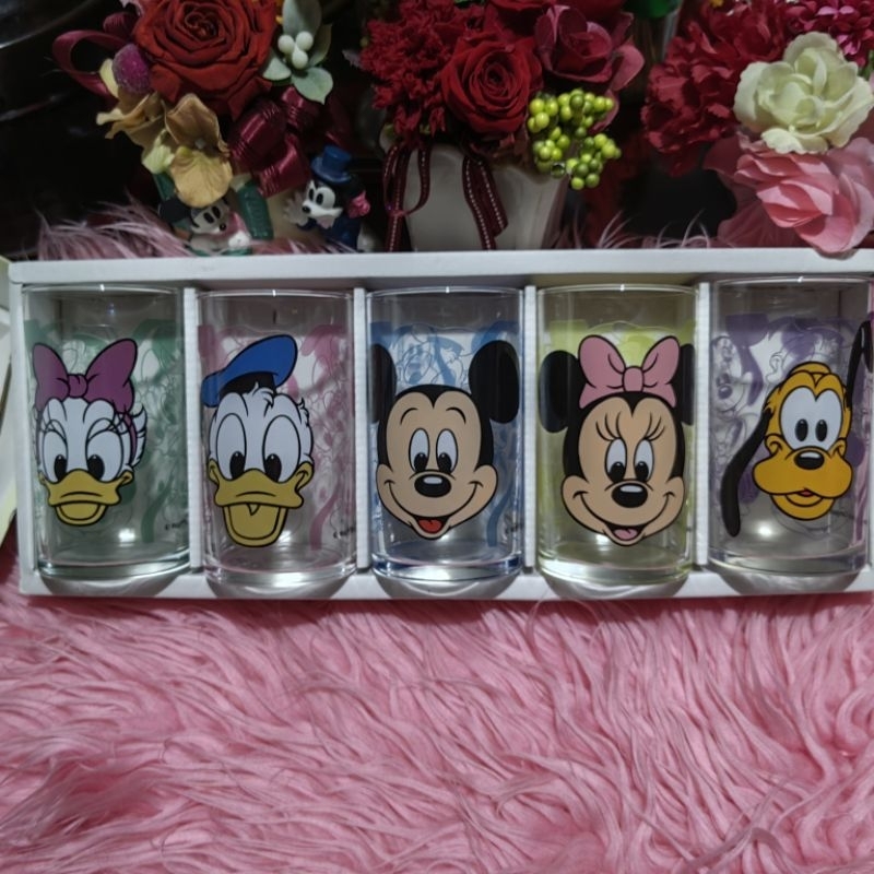 disney characters glass set mickey mouse | Shopee Philippines