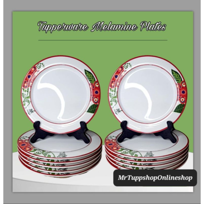 Tupperware Melamine Dinner Plates(12pcs) | Shopee Philippines