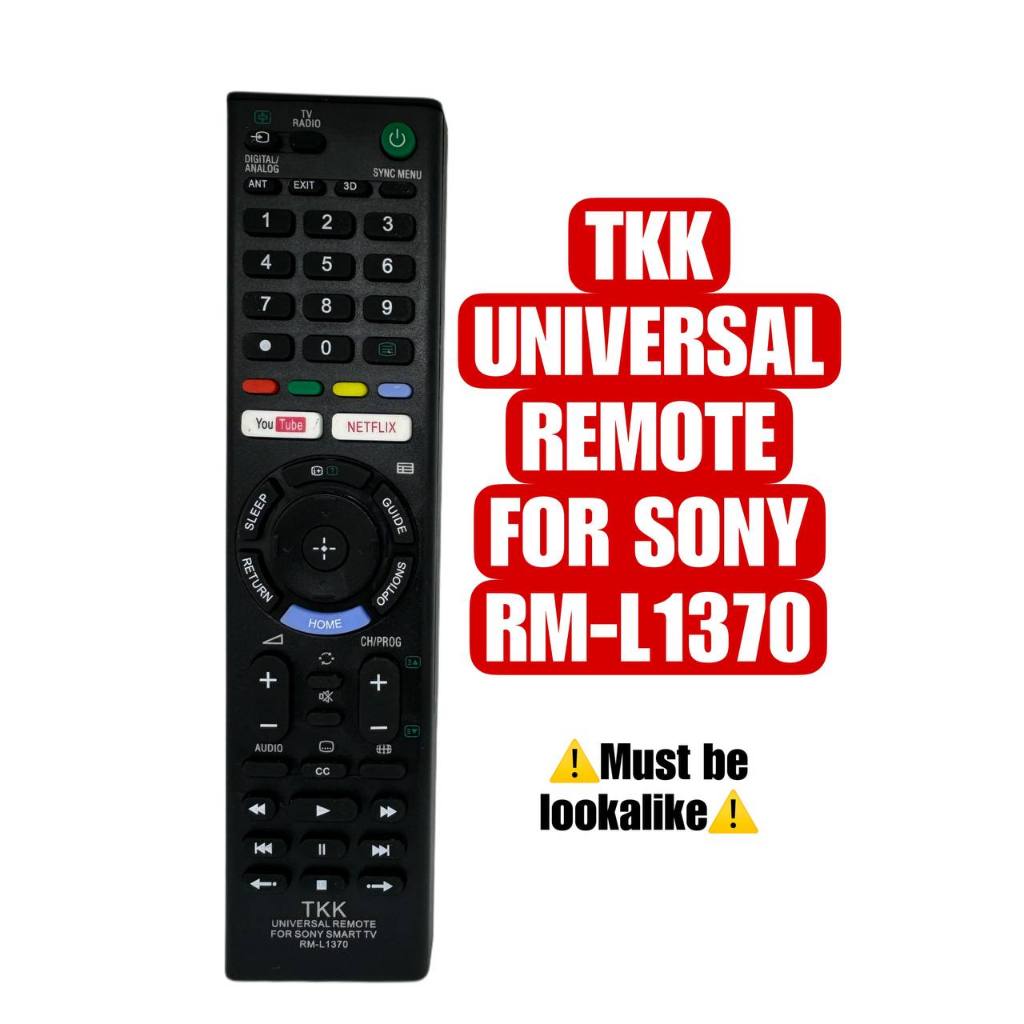 Sony RMT-TX300E Netflix Bravia Smart TV 4K HDR Ultra HD Android Remote ...