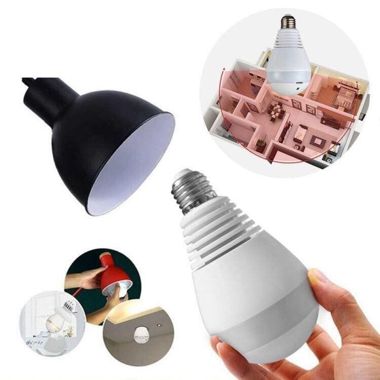V380 360 Wireless IP Camera Bulb Light CCTV WIFI Camera | Shopee ...