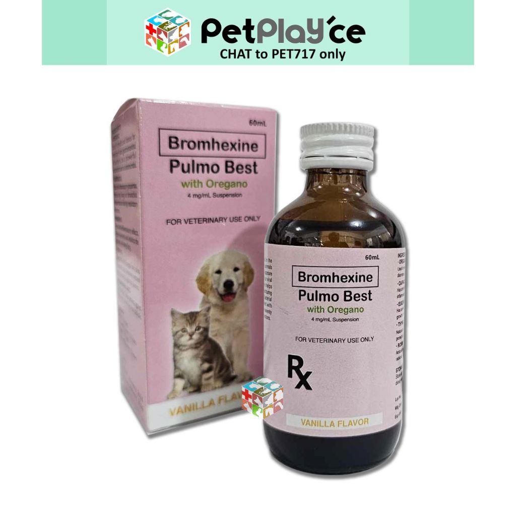 Pulmo Best Bisolem Paw Oregano Bromhexine for Dogs Cats 60mL Liquid ...
