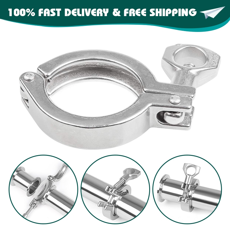 Sanitary Stainless Steel Tri-Clamp Heavy Duty Quick Opening Pipe Clamp ...