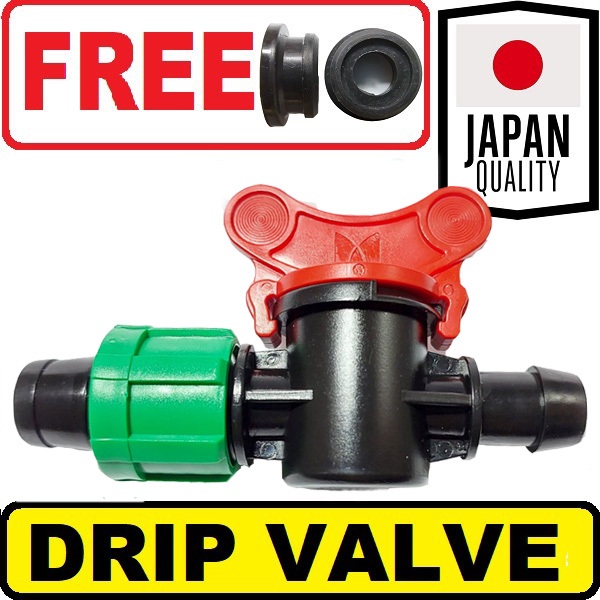 [DRIP VALVE] Drip Irrigation Tape Hose 16mm water control VALVE ...