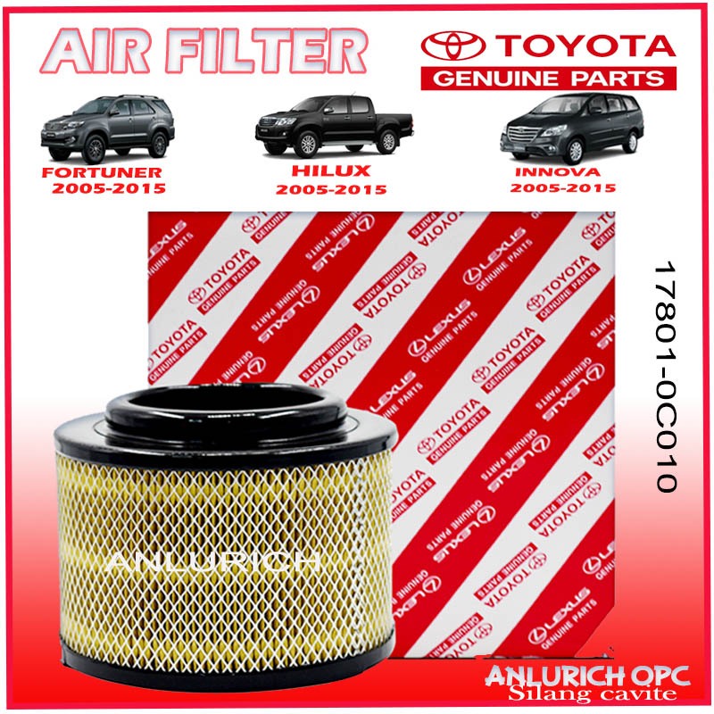 TOYOTA AIR FILTER FOR TOYOTA INNOVA / HILUX / FORTUNER 2005-2015 ...