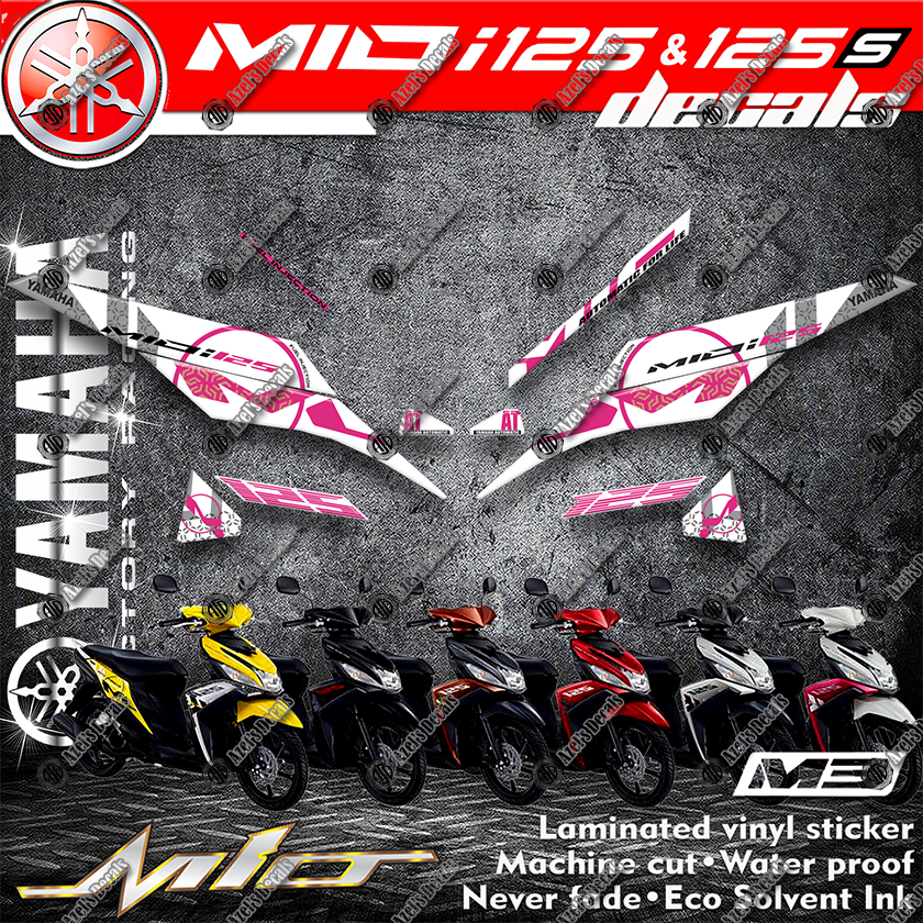 MIO i 125 M3 STOCK DECALS STICKER FOR MOTORCYCLE PARTS AND ACCESSORIES ...