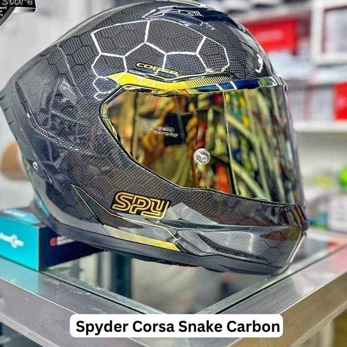 SPYDER CORSA CARBON CF PD FULL FACE DUAL VISOR (EXTRA CLEAR LENS ...