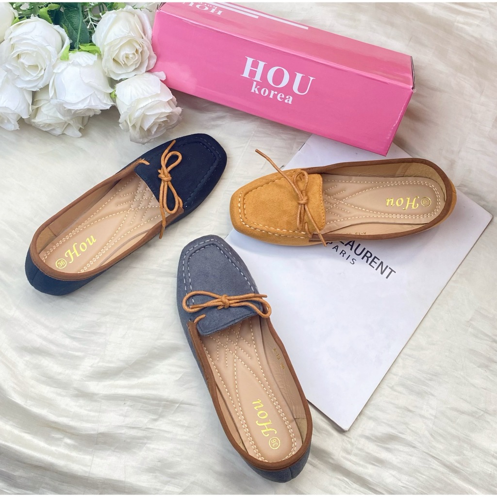 HOU Korea women doll shoes for women loafer shoes A-13(35-40) | Shopee ...