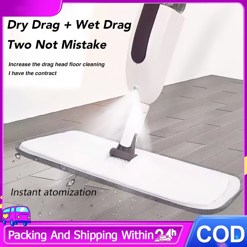 Easy Spray Mop With Microfiber Pad Mop Mop Spray 180 Degree Rotation ...