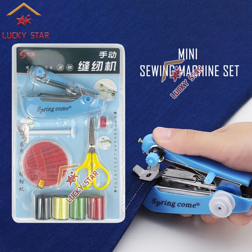 Mini Portable Manual Sewing Machine Set Small Sewing Machine With ...