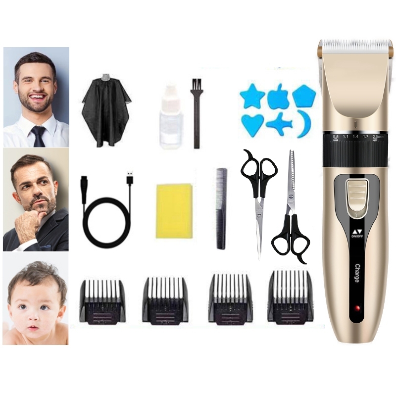 Electric Hair Trimmer Hair Clippers Rechargeable Haircut Razor Trimmer ...