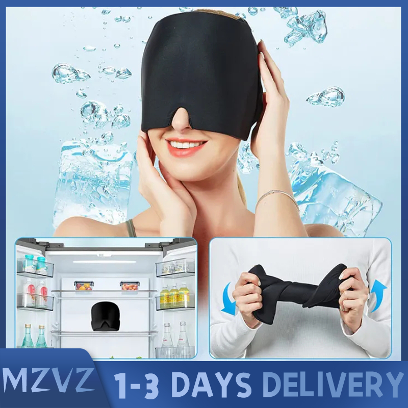 Migraine Ice Head Wrap with Top Coverage Headache Relief Hat for ...