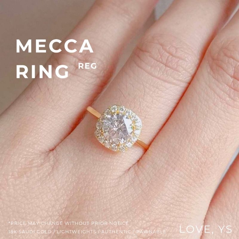 18K SAUDI GOLD MECCA RING | Shopee Philippines