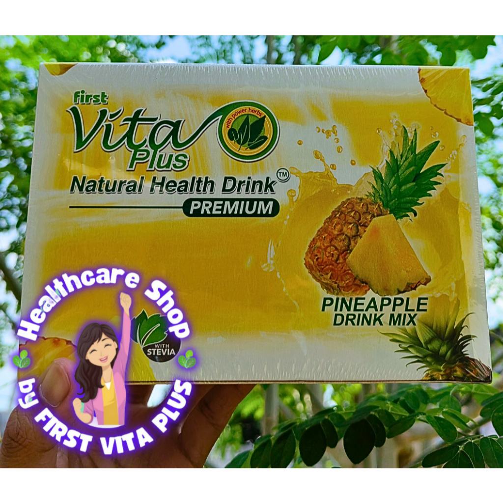 Pineapple Premium Drink Mix Sweetened With Stevia First Vita Plus Natural Health Drink Health ...