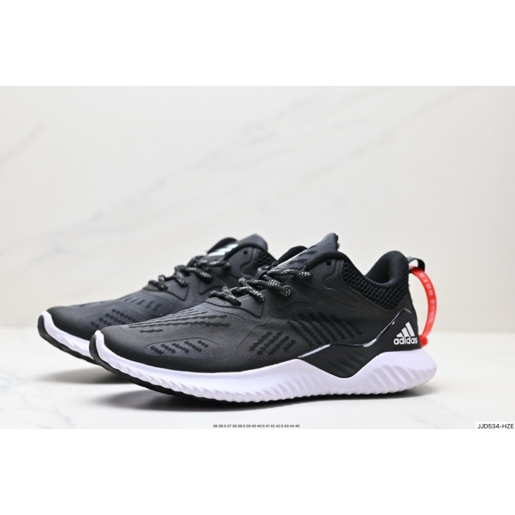 Adidas Alphabounce Running Shoes Black White For men ＆ women | Shopee ...