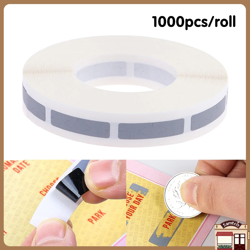 1000pcs Scratch Off Sticker Gray self-Adhesive Scratch Off Label ...