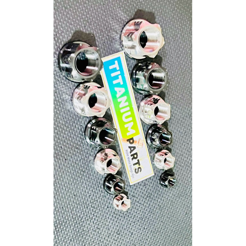 Motor Nut Titanium Nut 1 Pieces M6 M8 M10 M12 M14 M16 Flange Titanium ...