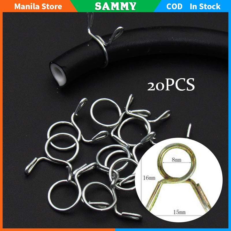 Spring Hose Clamps for Motorcycle Fuel Lines 8mm Inner Diameter Easy ...