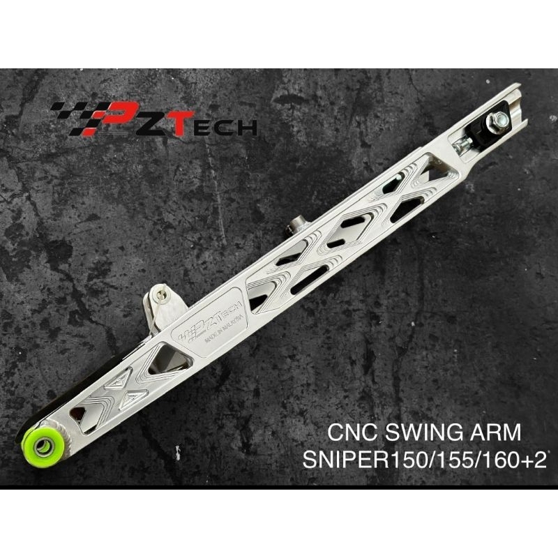 PZ TECH CNC ALLOY SWING ARM PLUS 2 FOR YAMAHA SNIPER 150 V1 V2 / 155 ...