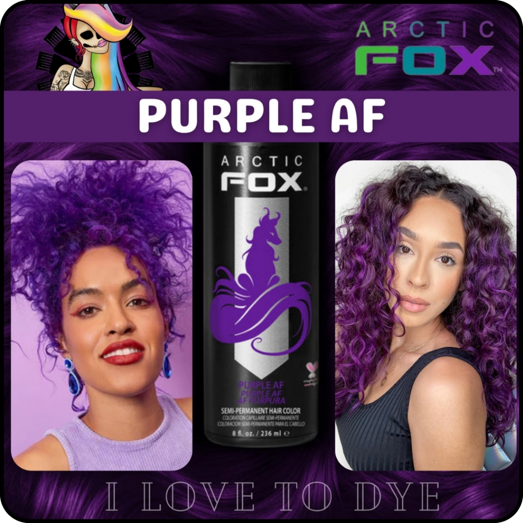 [I Love to Dye] Arctic Fox Purple Rain Purple AF Semi Permanent Hair ...