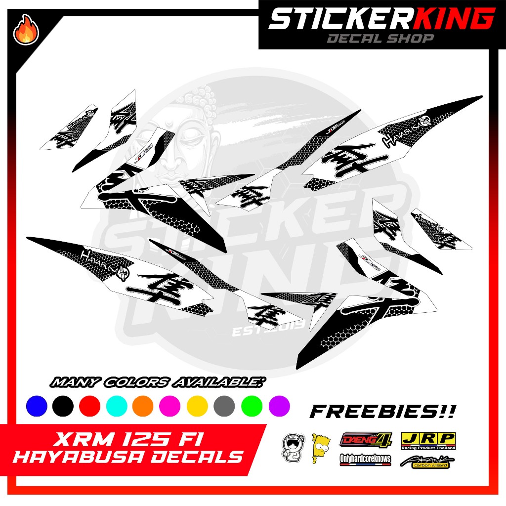 XRM 125 FI HAYABUSA CONCEPT DECALS with Freebies Laminated | Shopee ...