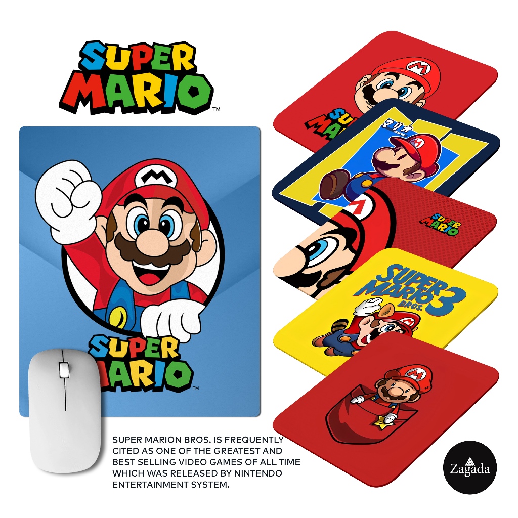 Super Mario Brothers Mousepad Design Collection for Good for Study ...