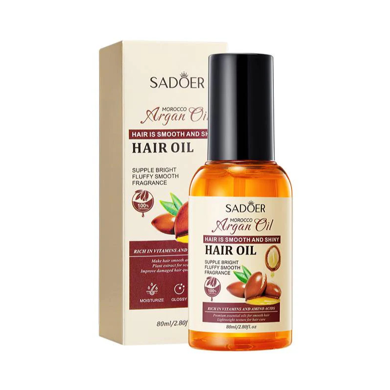 SADOER MOROCCO ARGAN OIL , HAIR OIL , HAIR CARE OIL 80ML | Shopee Philippines
