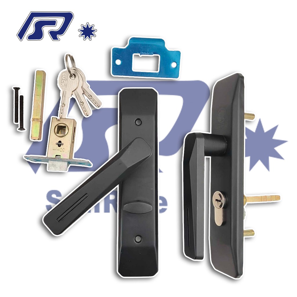 Alco 301 Door Lockset Door Lock w/ key (Black&White) | Shopee Philippines