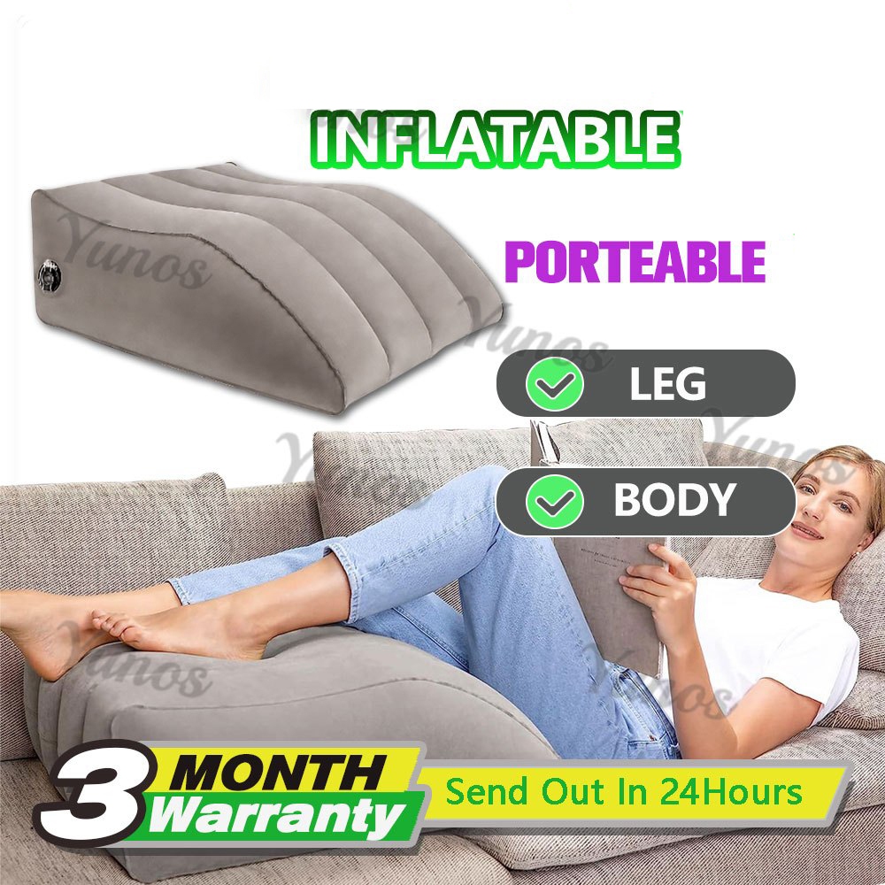 COD Inflatable Pillow Portable Elevation Leg Pillow Ergonomic Wedge ...