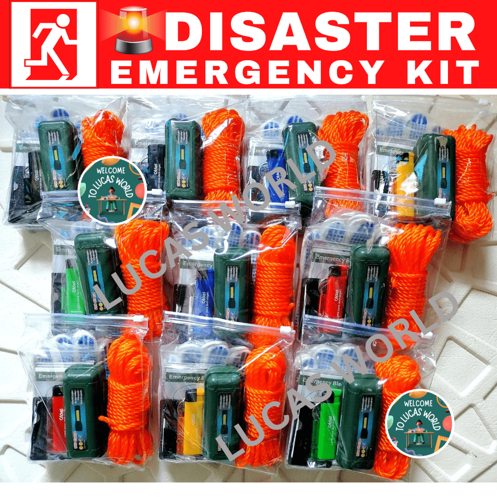 EMERGENCY DISASTER EARTHQUAKE KIT, DISASTER EMERGENCY KIT, SURVIVAL KIT ...