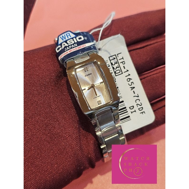 CASIO LADIES LTP 1165 A 7C2 ALL SILVER | Shopee Philippines