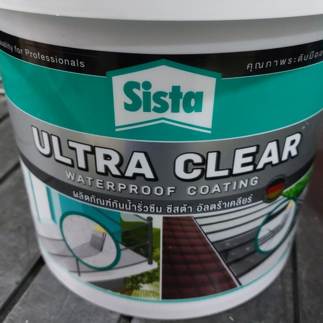 Sista 1GAL ULTRA CLEAR Waterproof Coating For Walls , Terrace ...