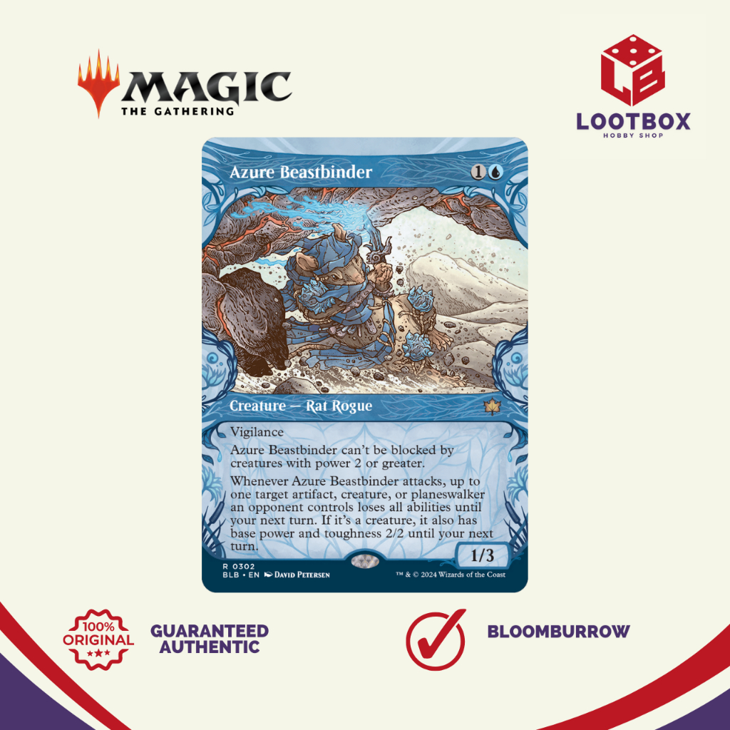 Magic the Gathering: Azure Beastbinder (Rare) - Bloomburrow | Shopee ...