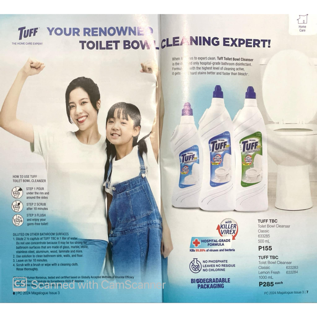PC Toilet Bowl Cleanser TUFF TBC | Shopee Philippines