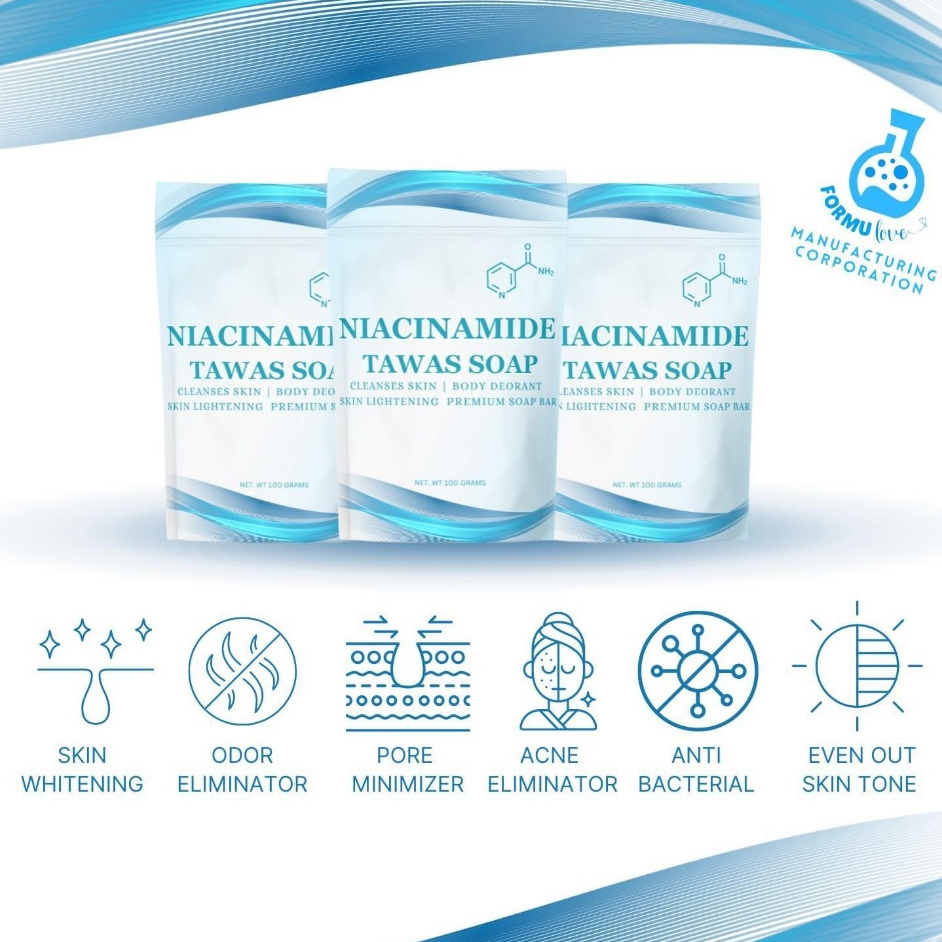 NIACINAMIDE TAWAS SOAP WITH FREE MESH 100g | Shopee Philippines