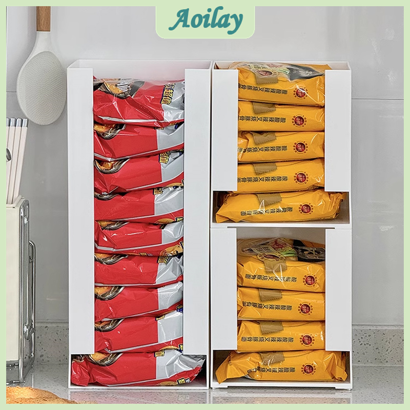 Instant Noodle Tabletop Organizer Multi-function Storage Box for Korea ...