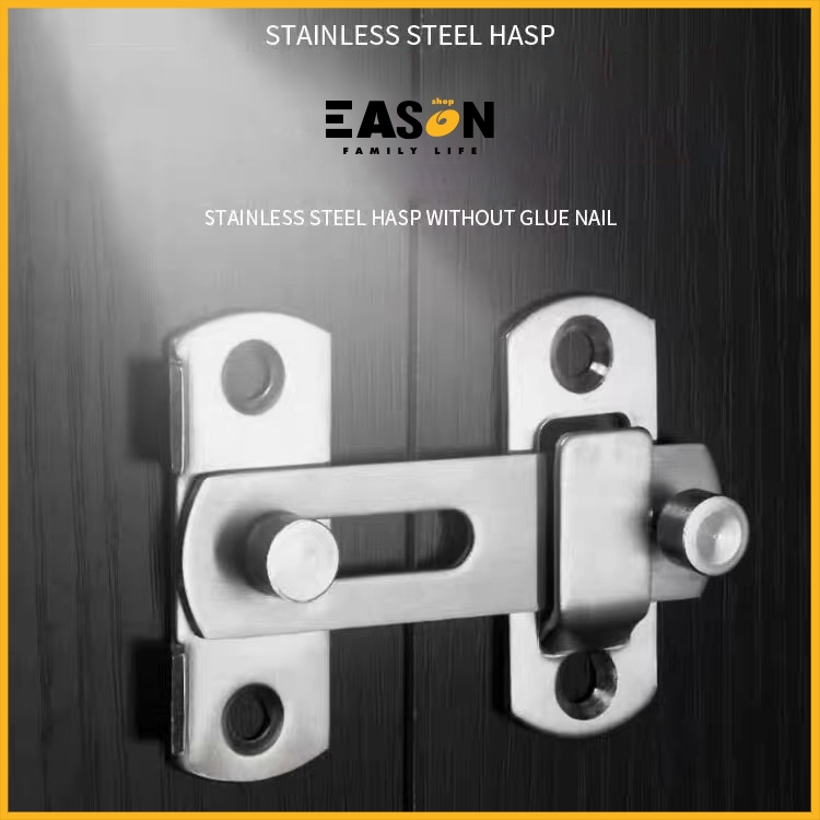 EasonShop Hasp Latch Lock Sliding Door Window Cabinet Fitting Room Stainless Door Lock Safety ...