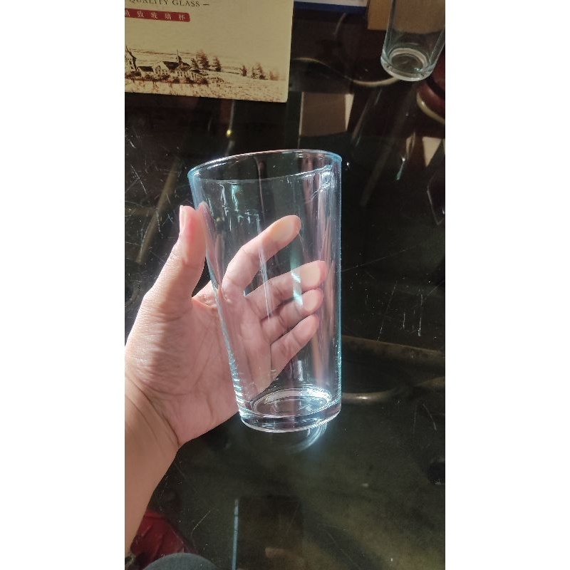 1pc 16oz glass baso choose mataas malaki makapal | Shopee Philippines