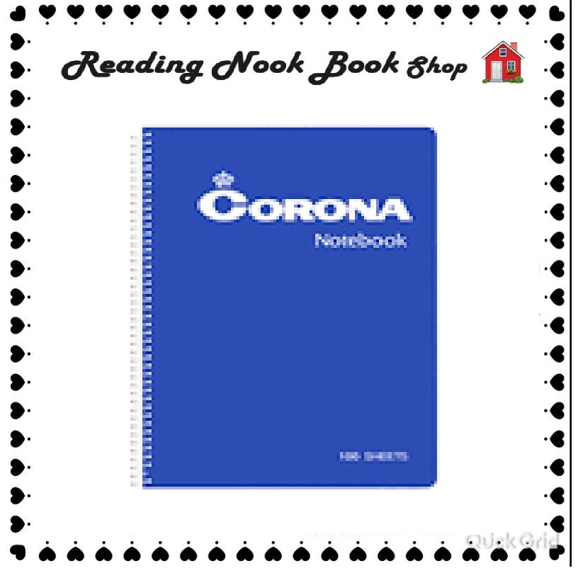Corona Spiral Notebook 100 sheets with plastic cover | Shopee Philippines