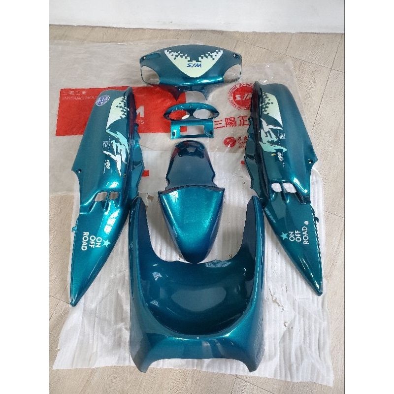 SYM JET 100, ALPHA, EURO ORIG SYM FAIRING SET (RARE COLOR GREEN) BRAND ...
