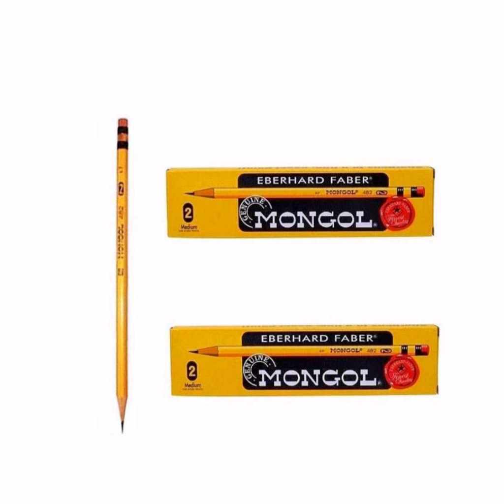 12PCS (1BOX) MONGOL PENCIL #2 (MEDIUM) | Shopee Philippines