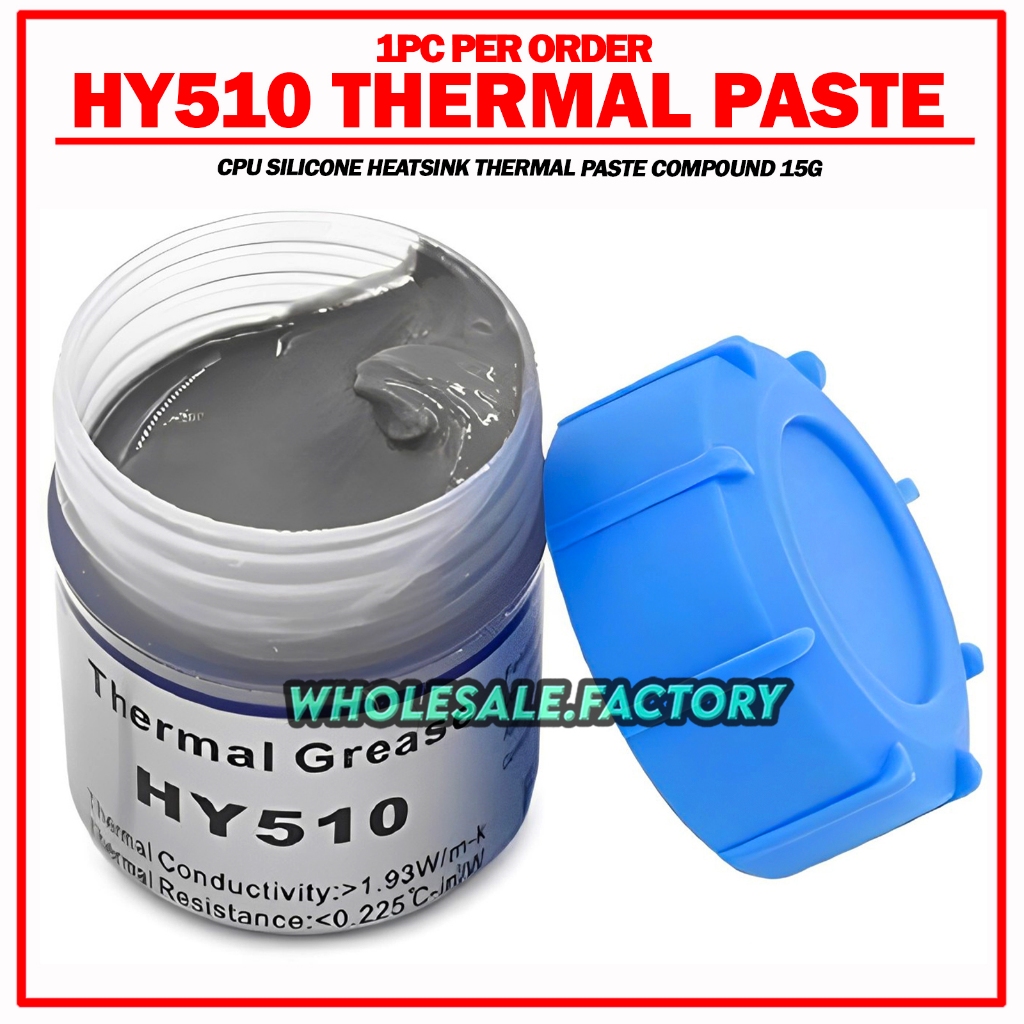 ⭐ HY510 CPU Silicone Heatsink Thermal Paste Compound 15g ⭐ | Shopee ...